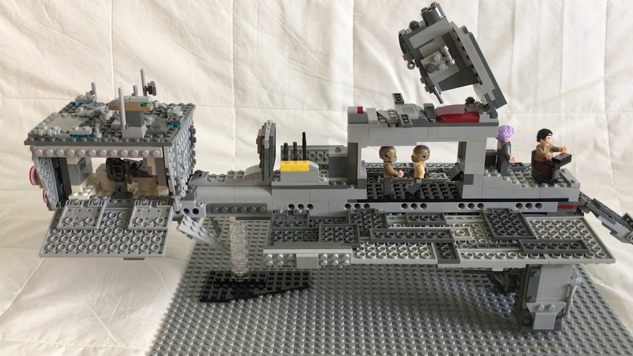 custom lego medical frigate MOC (building a fleet part 1) - YouTube