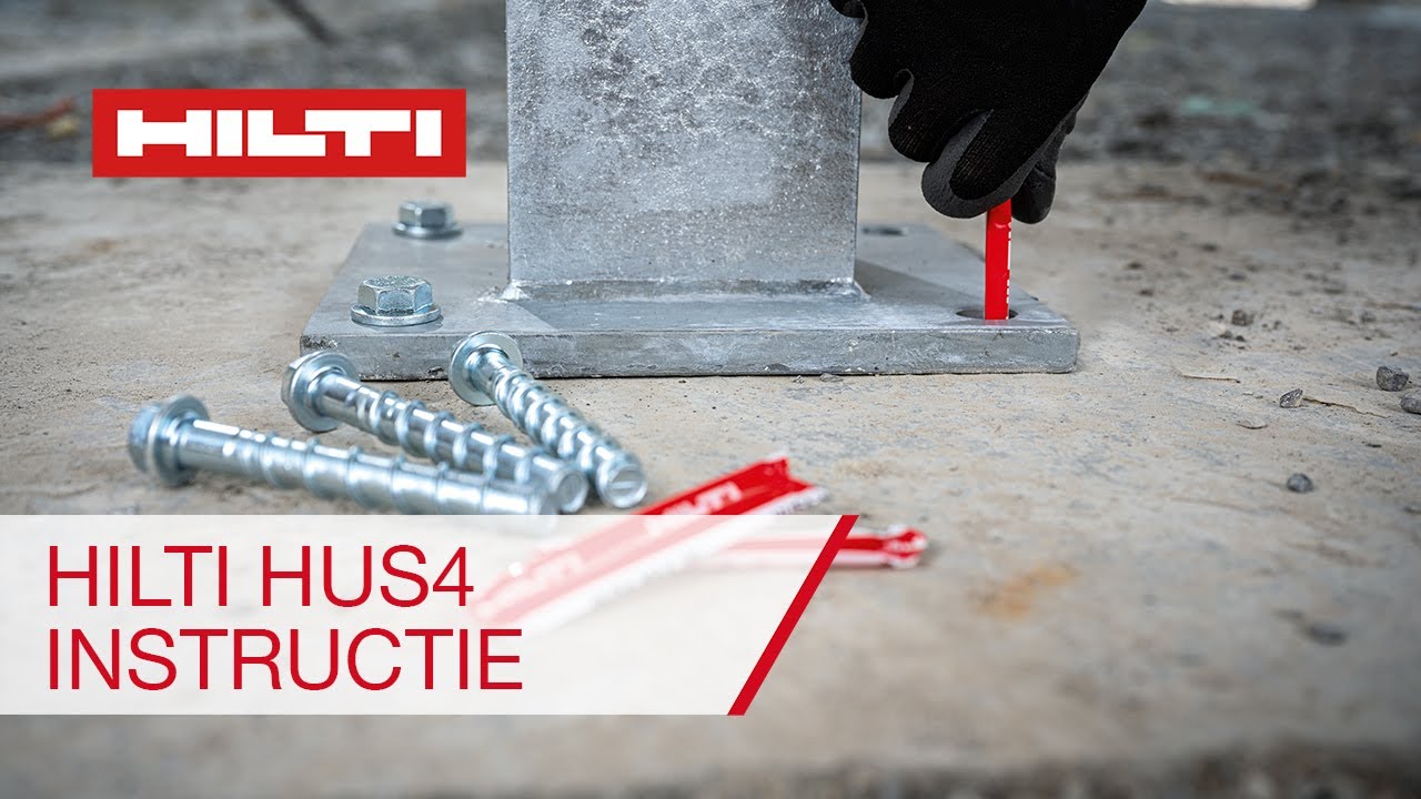 Hilti HUS4 schroefanker - instructie - YouTube