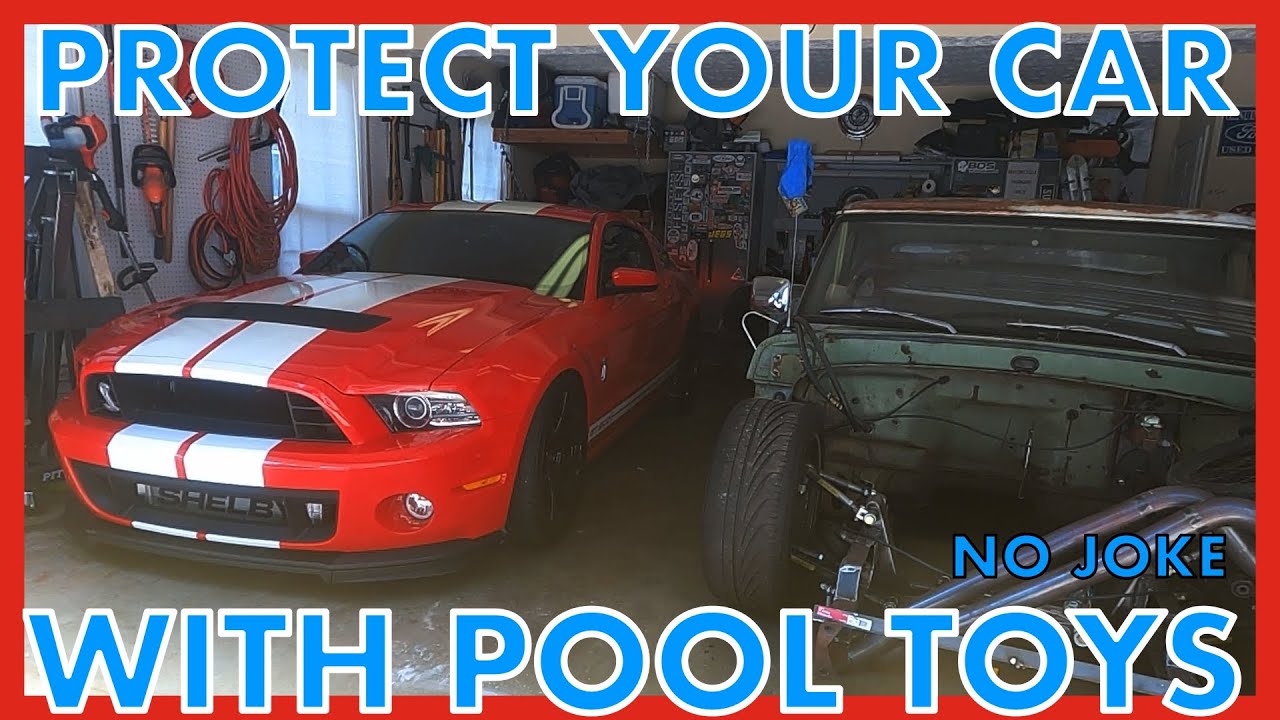 How to use pool noodles to save your car in the garage!! - YouTube