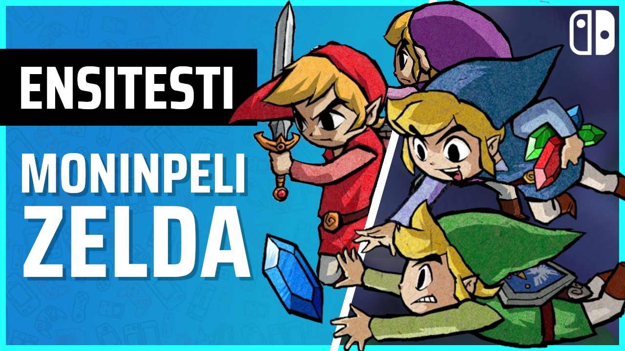 Testissä GBA:n The Legend of Zelda: Four Swords (Nintendo Switch) - YouTube