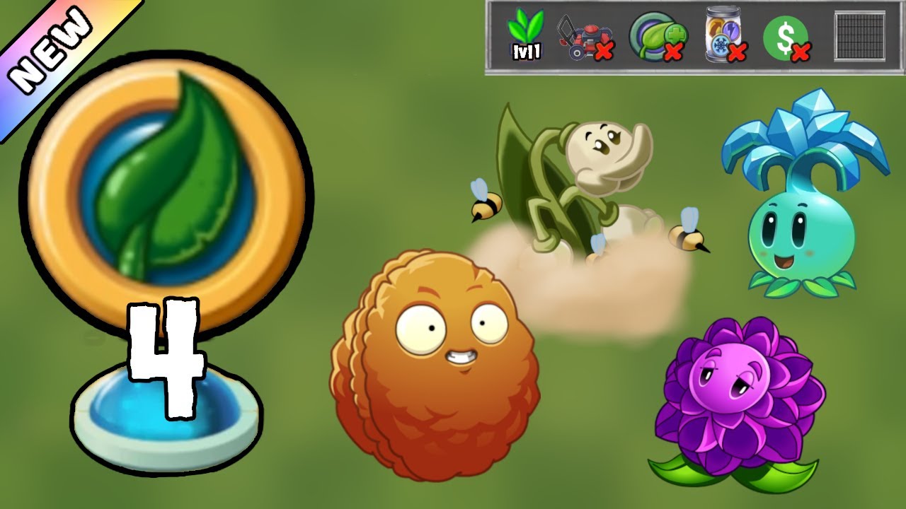 PvZ 2 - Plant of the Week Explode-O-Nut Level 4 [Plants Lvl 1 & No ...