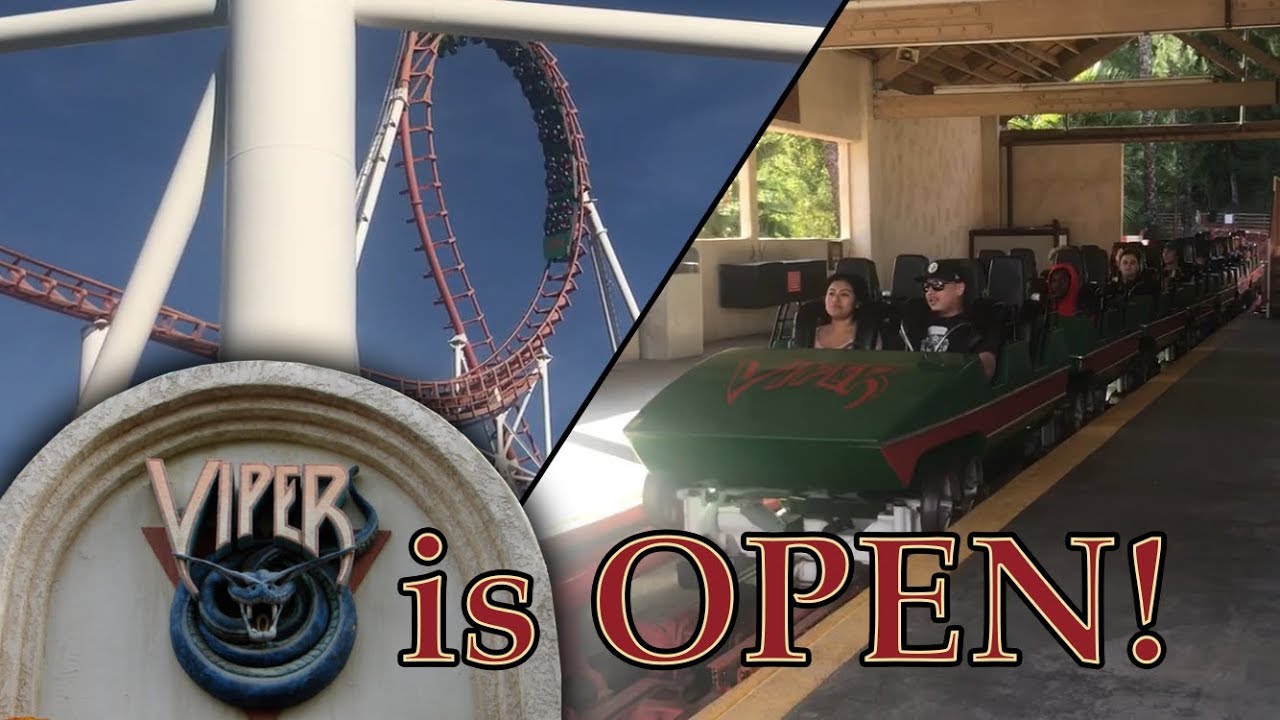 Viper is BACK OPEN! | Six Flags Magic Mountain Update - YouTube