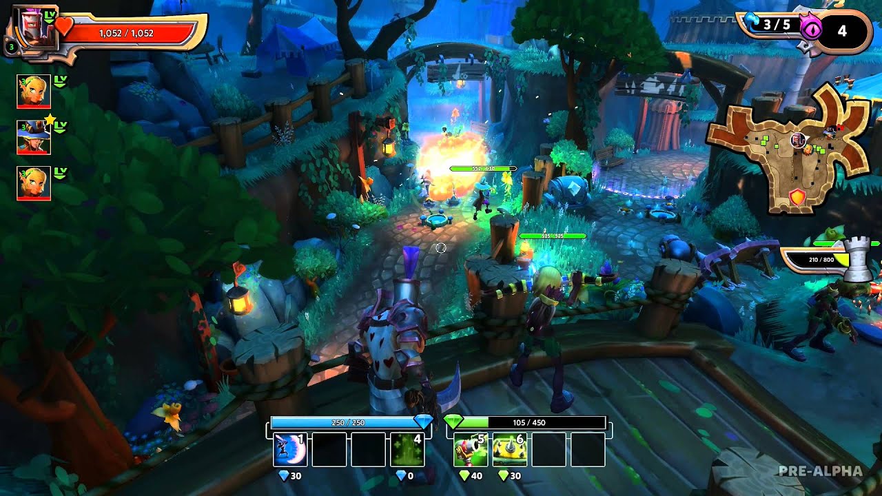 Dungeon Defenders 2 Pre-Alpha, First Map, Laptop Gameplay Test - YouTube