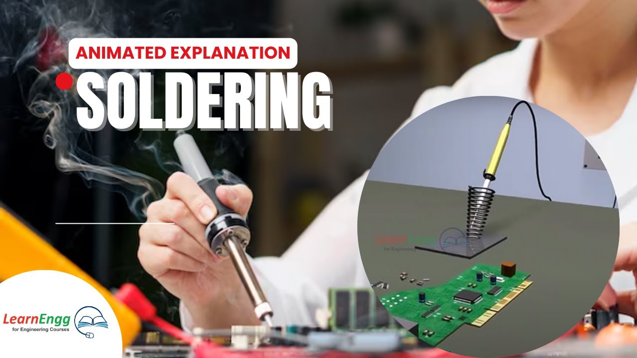 How to do Soldering? Animated Explanation #pcb #Learnengg #Electrical # ...