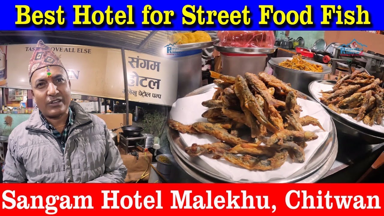 SANGAM HOTEL MALEKHU | BEST FOR STREET FOOD FISH | PEACEFUL RIDER - YouTube