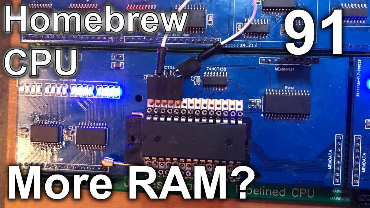 More Ram? - Making an 8 Bit pipelined CPU - Part 91 - YouTube