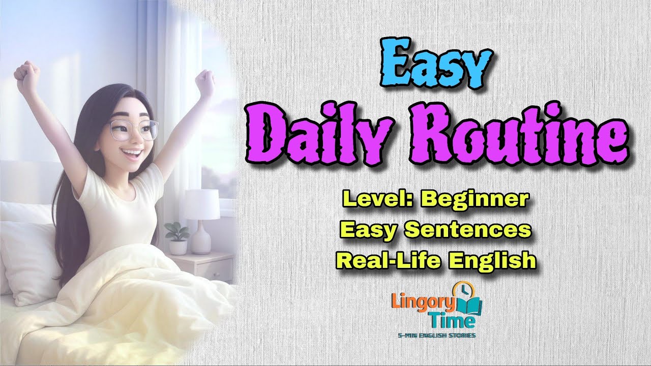 @LingoryTime Daily Routine in Easy English | 3-Minute Beginner Lesson# ...