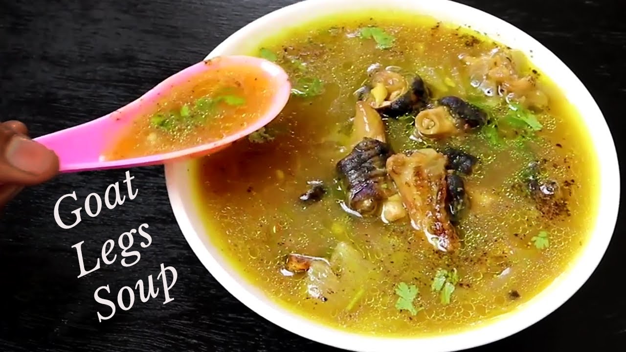 Goat Leg Soup || Mutton Paya soup || Kuri Kalu soup || Devee Kitchen ...