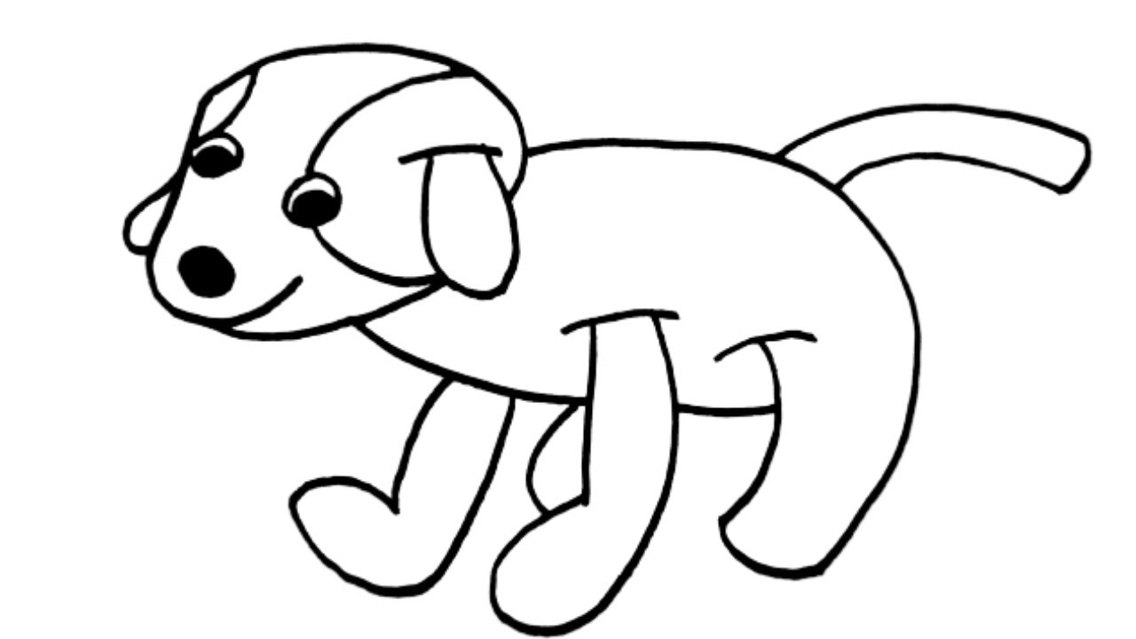 Drawing a Cute Cartoon Dog | Step-by-Step Tutorial for Beginners - YouTube