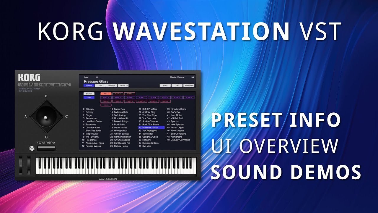 Korg Wavestation VST - Quick Overview + Sound Demos + Preset Info - YouTube
