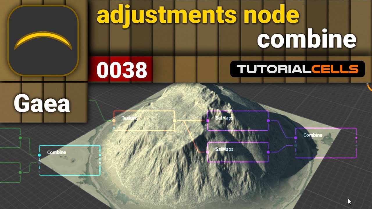 0038. adjustment node ( combine node ) in Gaea - YouTube