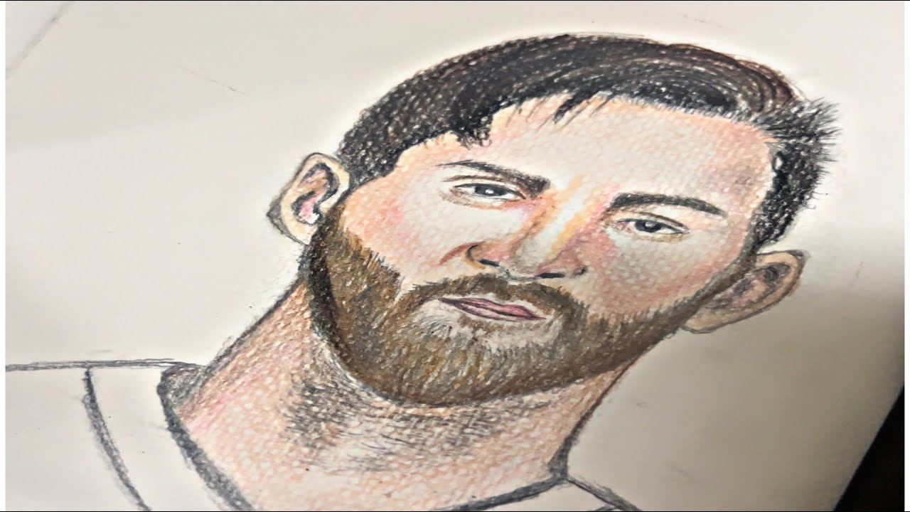 World Cup Lionel Messi drawing step by step part 1|drawing tutorial for ...
