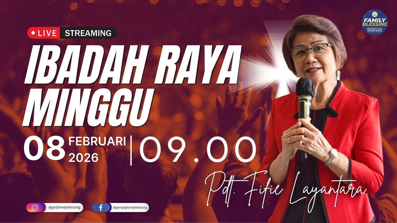 Ibadah Online Minggu 08 Februari 2026 | Pdt. Fifie Layantara | Pkl. 09. ...
