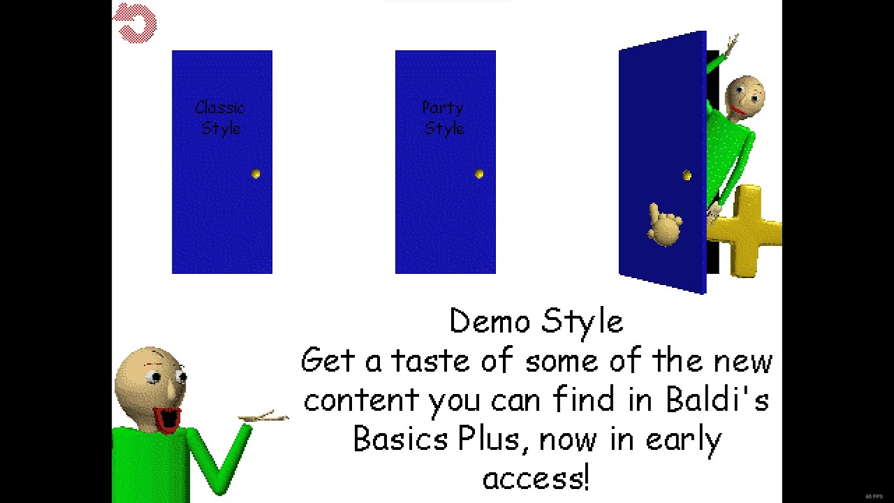 My Baldi's Basics Classic Remastered Demo Style Playthrough - YouTube