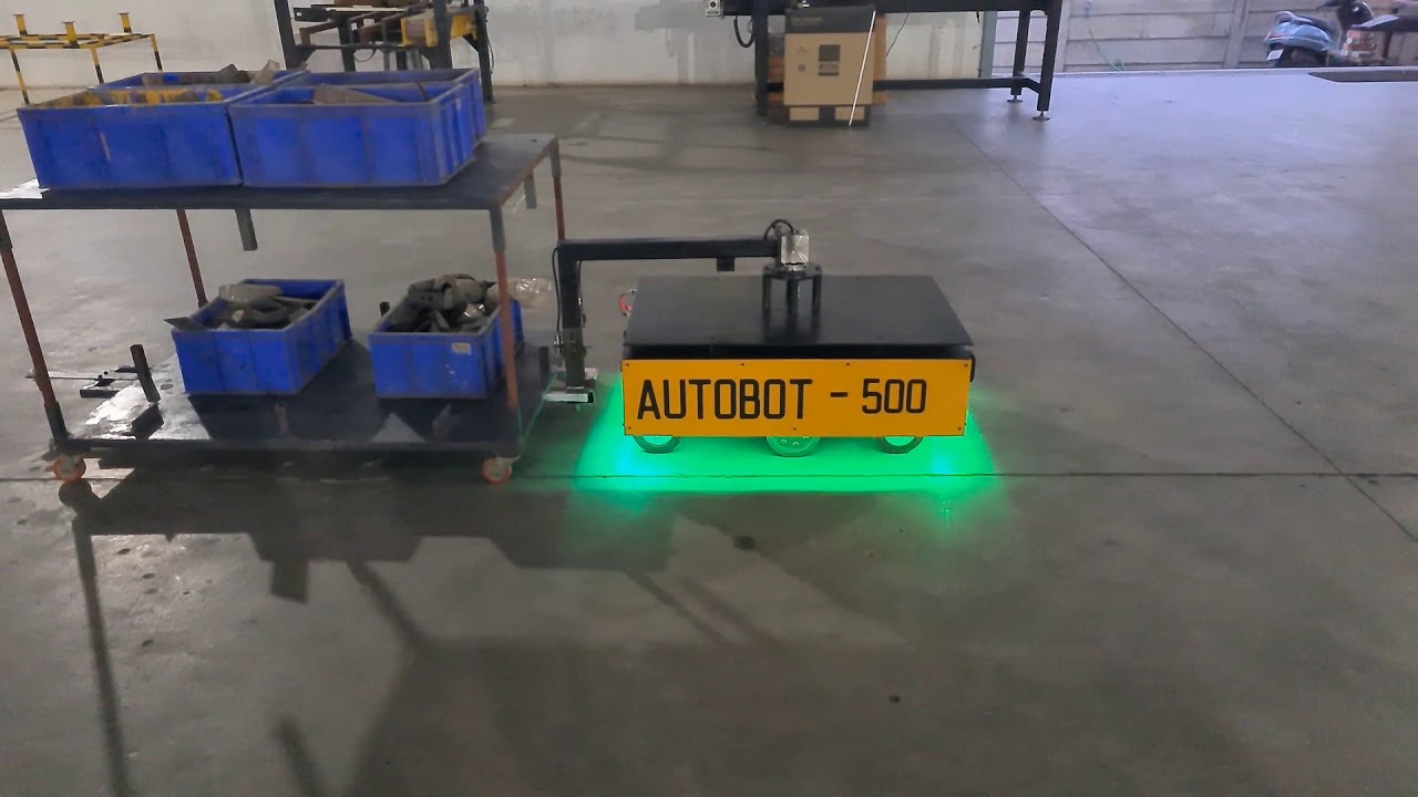 Gridbots Autobot - Autolatch Demo for Trolleys - YouTube