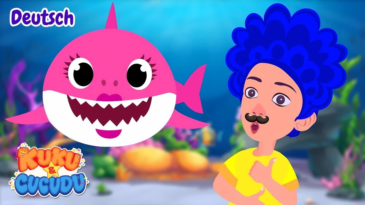 Baby Hai dü dü dü dü dü | Baby shark - Kinderlieder | Sing mit Kuku and ...