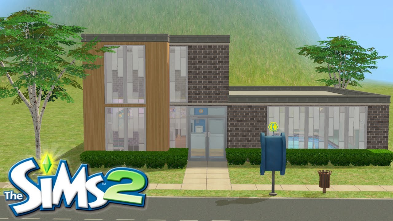 Public Pool & Gym 🌊 | The Sims 2 Speed Build - YouTube