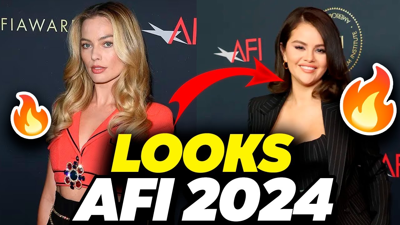 🔥 ¡LOS MEJORES looks de los AFI 2024!Desde Margot Robbie hasta Jennifer ...