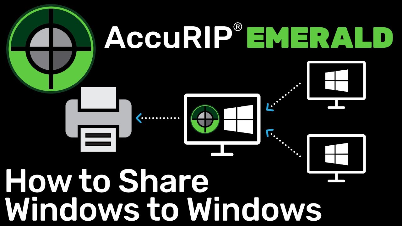 AccuRIP Emerald - How to Share AccuRIP From Windows to Windows - YouTube