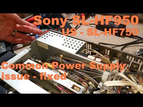 Sony SL HF950 SL HF750 Betamax power supply repair