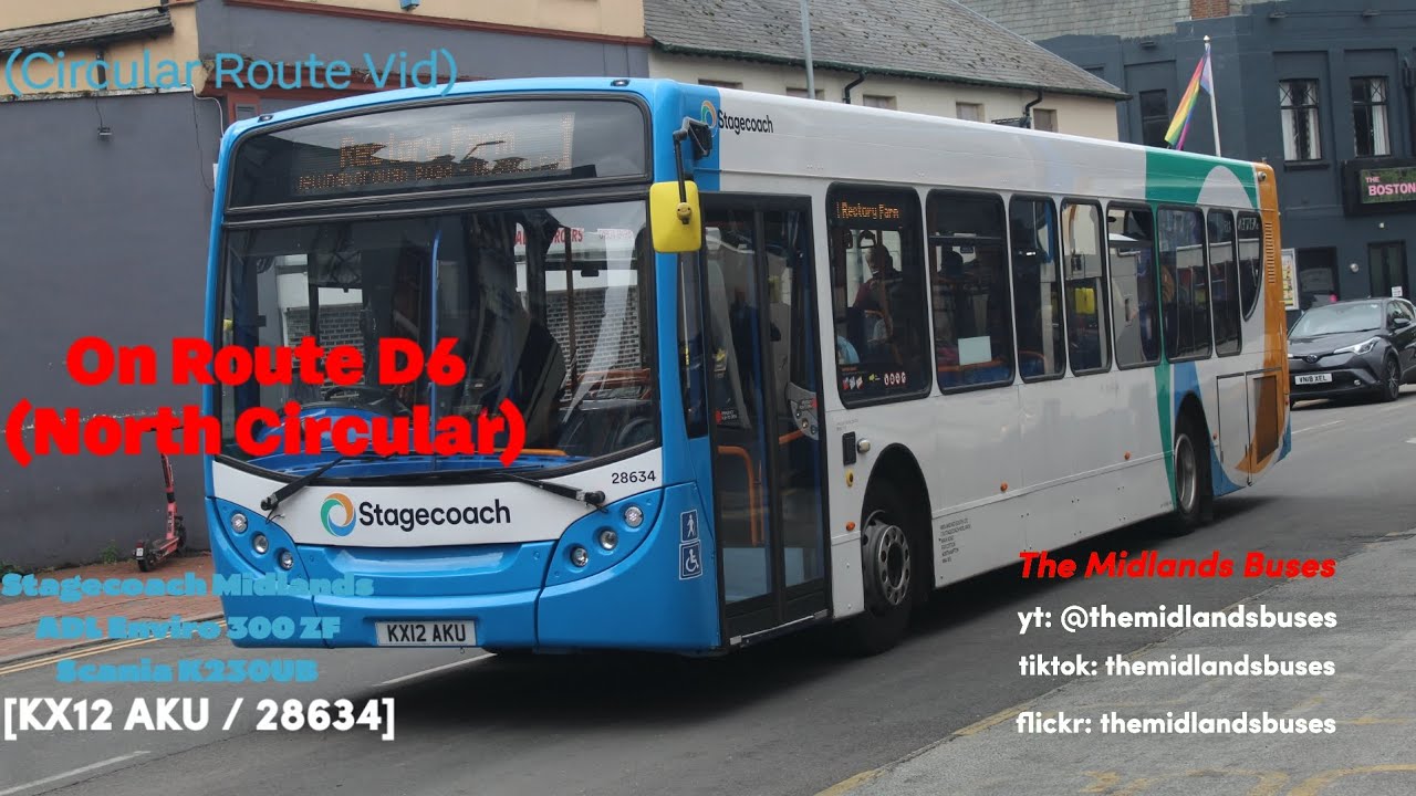 Stagecoach Midlands Scania K230UB Enviro 300 ZF (KX12 AKU | 28634 ...