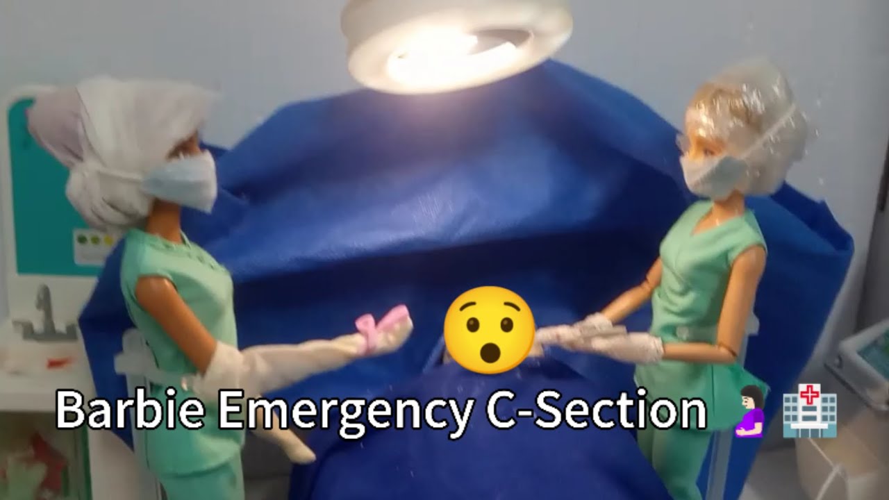 Pregnant Barbie Gets A Emergency C-Section (Surgery) - YouTube