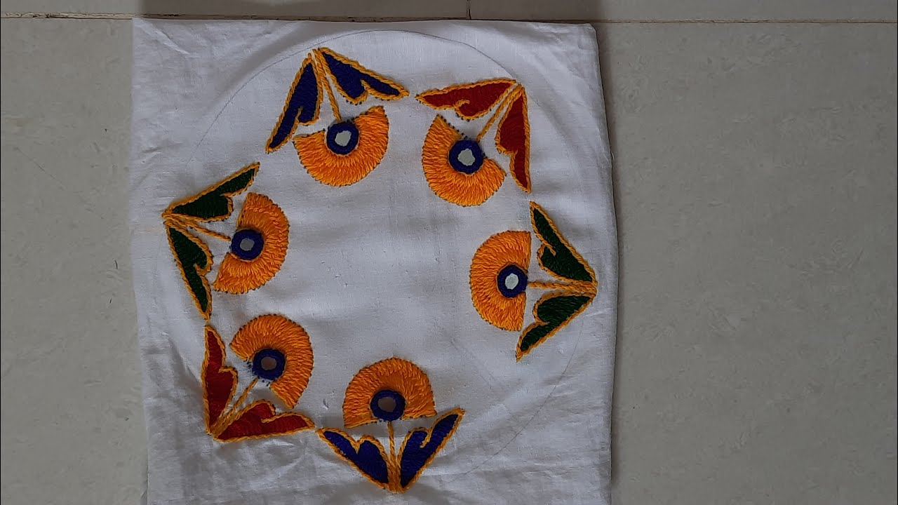 Hand embroidery design | Easy Embroidery Sikal | Sikal Work Tutorial ...