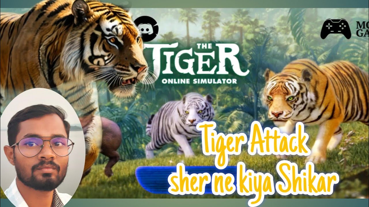 Tiger Attacks ||🐯🐯 Sher Ne Kiya Shikar || 🐯🐯 🐯 ||Animal cartoon game ...