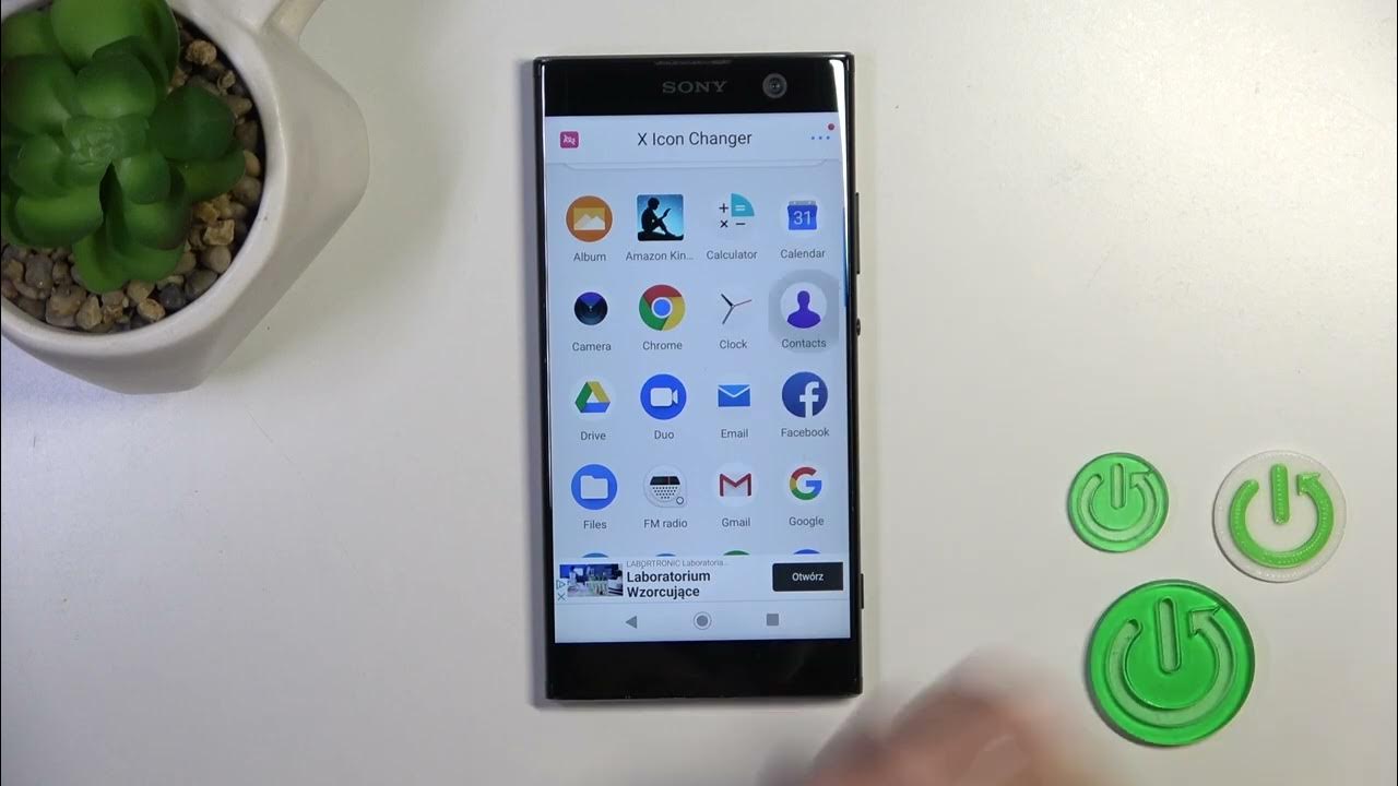 How to Change the Icons Shape & Design on SONY Xperia XA2 - X Icon ...