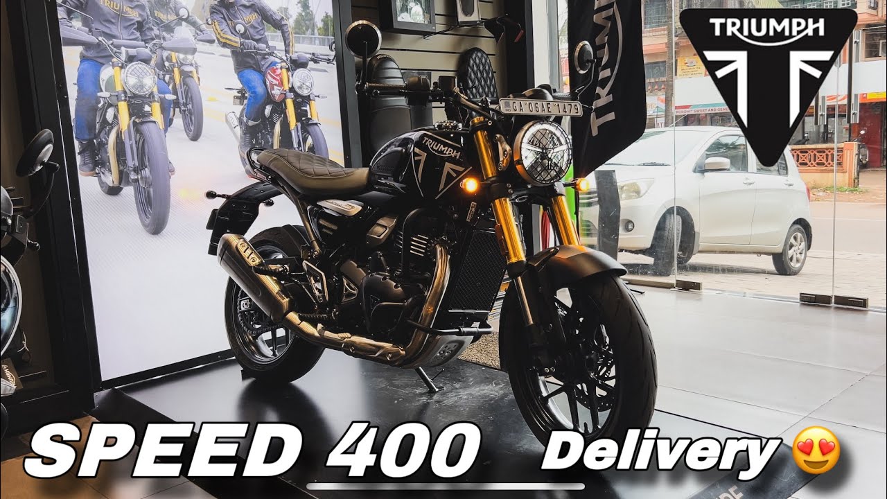 Delivery of my Triumph Speed 400! - YouTube