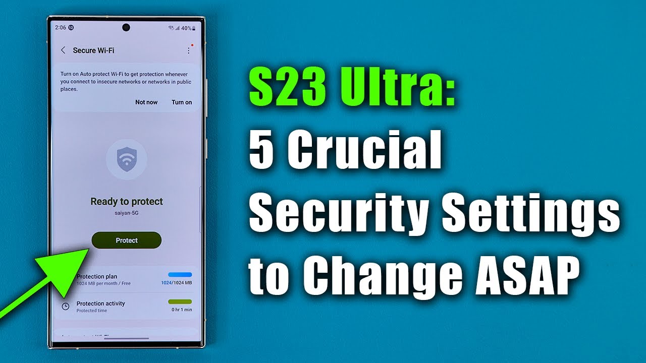 Samsung Galaxy S23 Ultra - 5 Important Security Settings to Change ASAP - YouTube