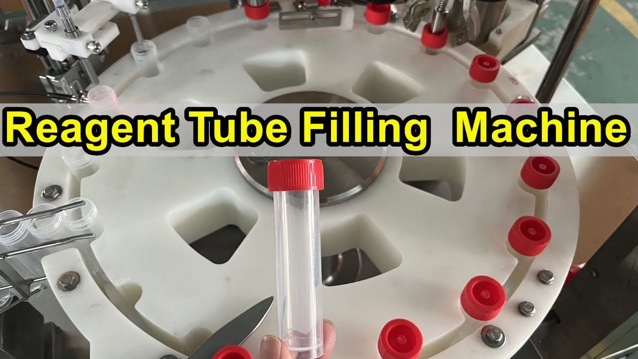 30ml Reagent Test Tube Filling Capping Machine Factory - YouTube