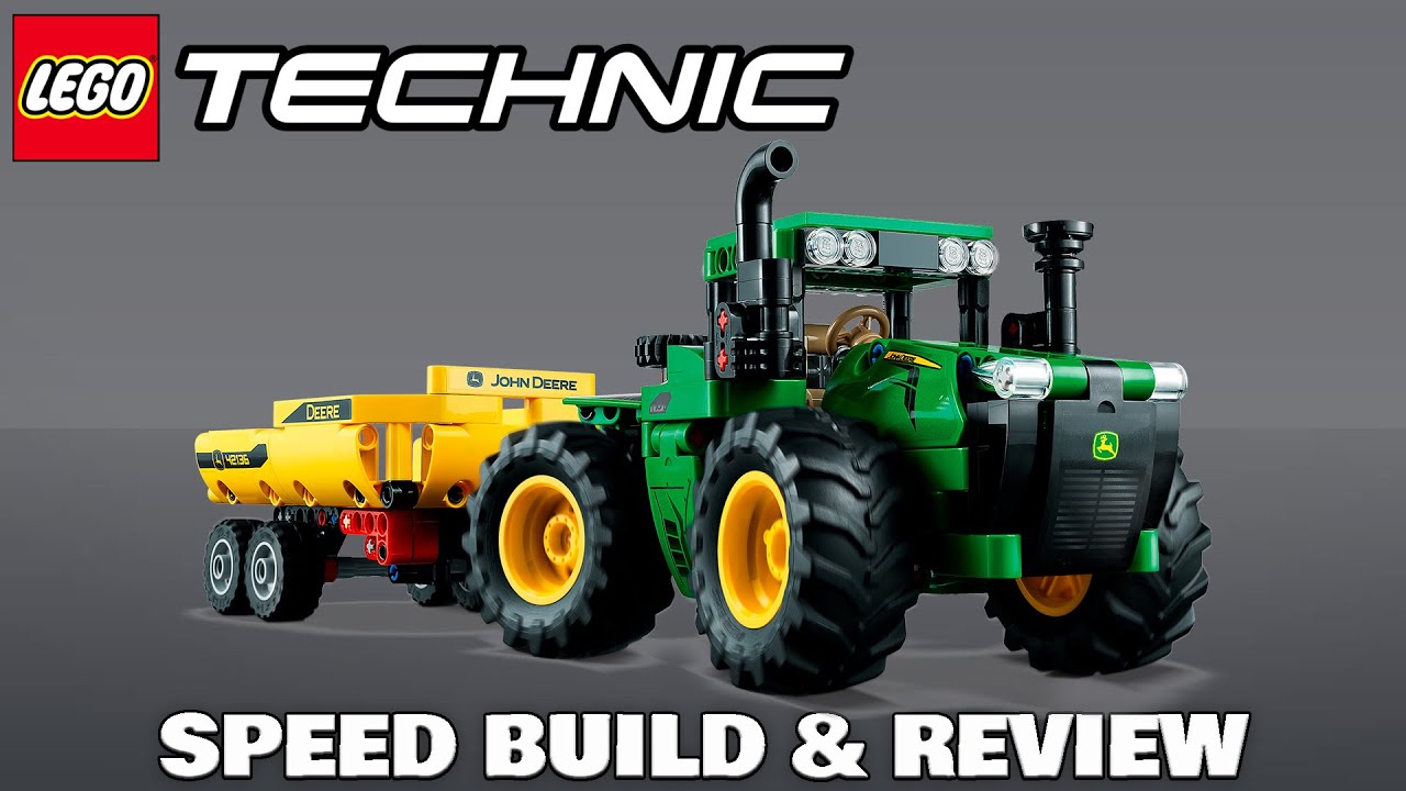 LEGO Technic John Deere 9620R 4WD Tractor (42136) Set Build & Review ...