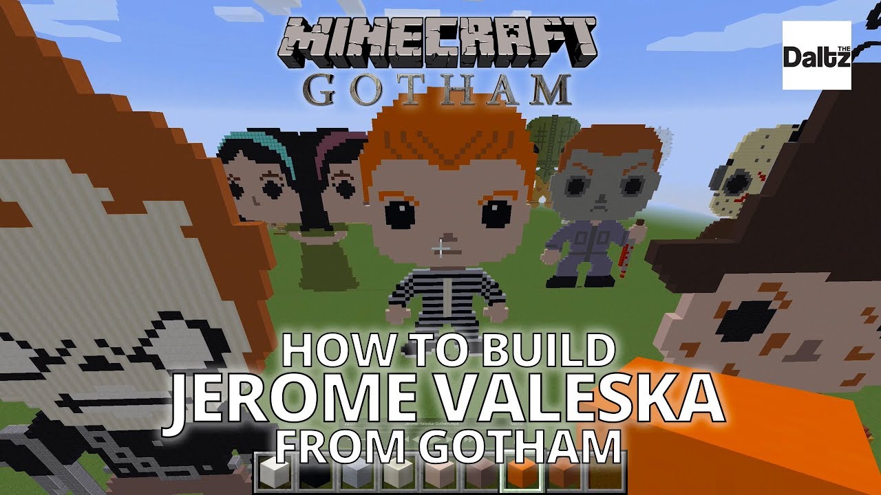 Minecraft Pixel Art - Jerome Valeska - Gotham - YouTube