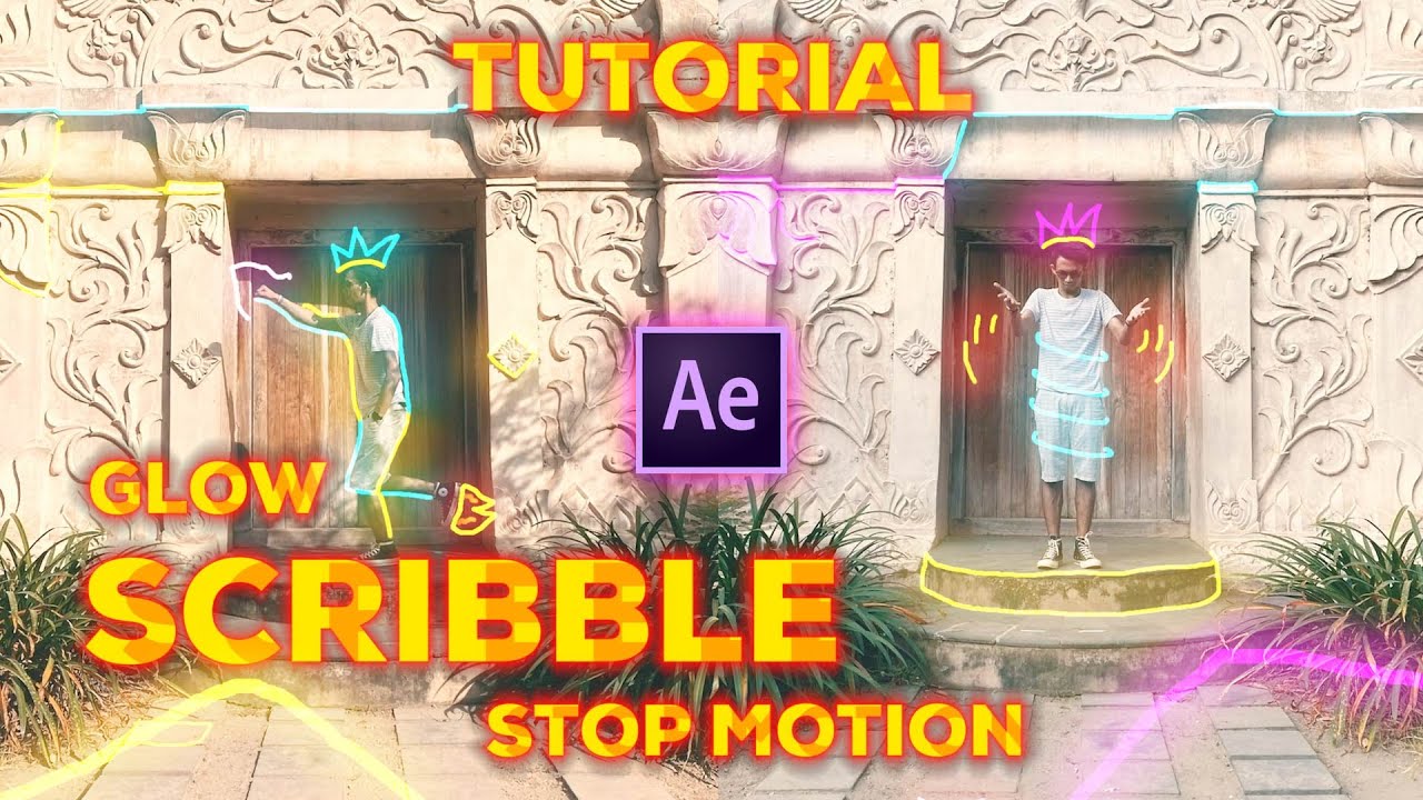 TUTORIAL GLOW SCRIBBLE STOPMOTION, HYPERCUT & HYPERLAPSE| TUTORIAL AFTER EFFECT | SECTION 2 ...