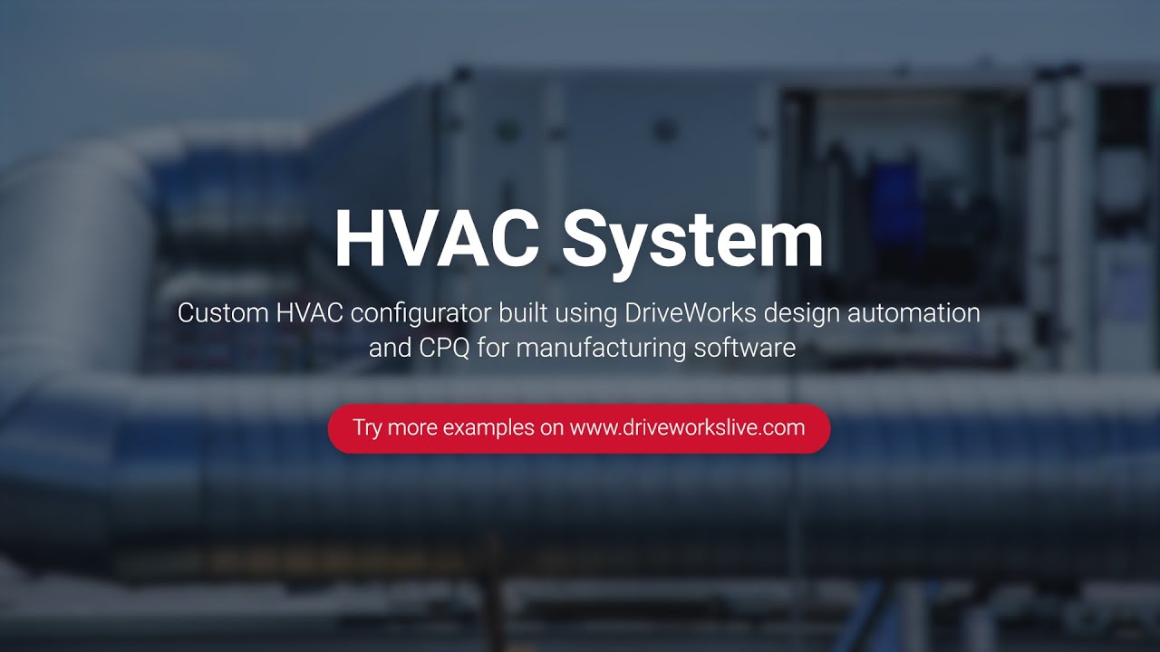 DriveWorks Pro Configurator Example - HVAC - YouTube