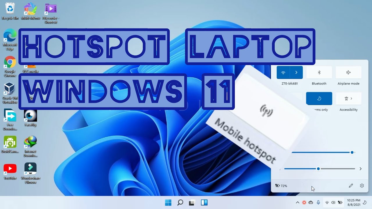 Cara Aktifkan Hotspot Internet di Windows 11 - YouTube