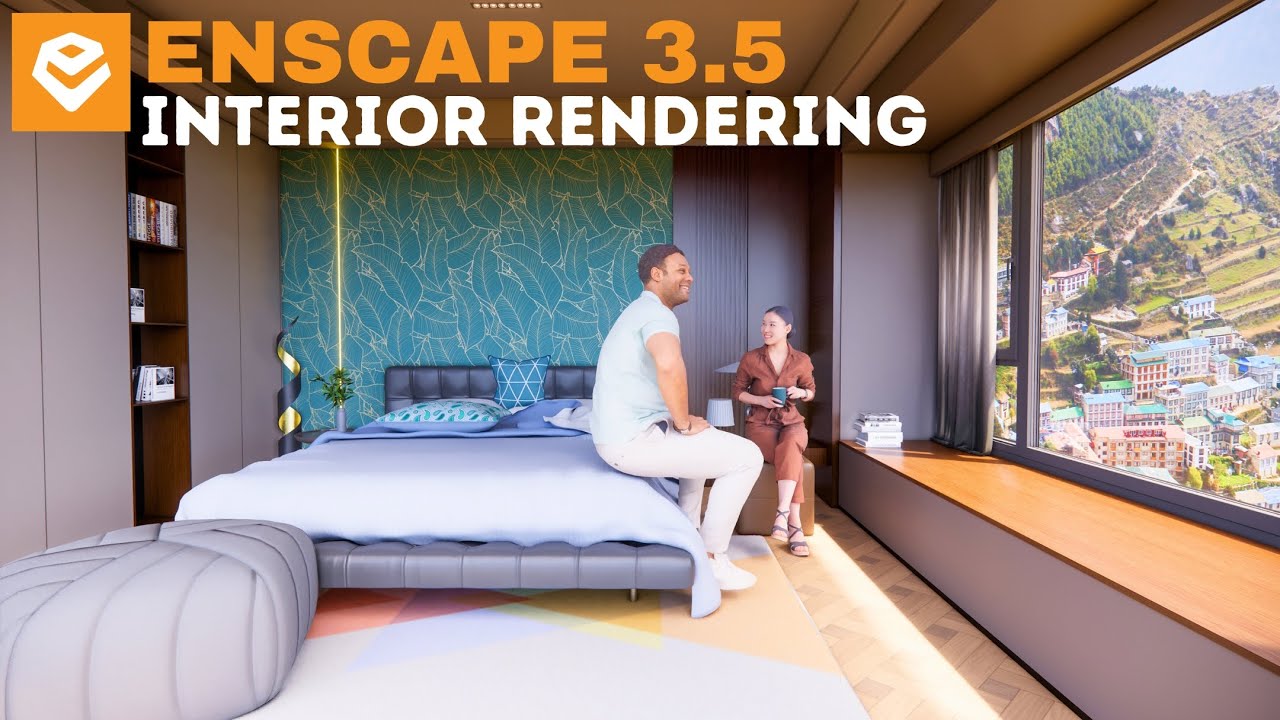 SKETCHUP ENSCAPE 3.5 | ENSCAPE INTERIOR RENDERING TUTORIALS-16 - YouTube
