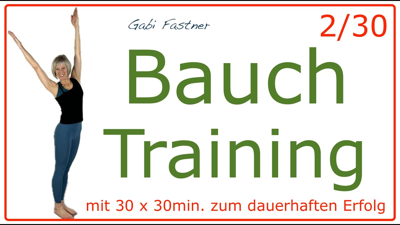 2/30 🍓 30 min. Bauch Training im Stehen, Bauchumfang reduzieren, ohne ...