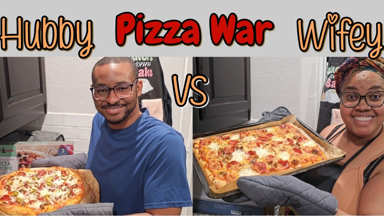 PIZZA WAR!! Who made the BEST pizza? Hubby vs Wifey | Kitchen ...
