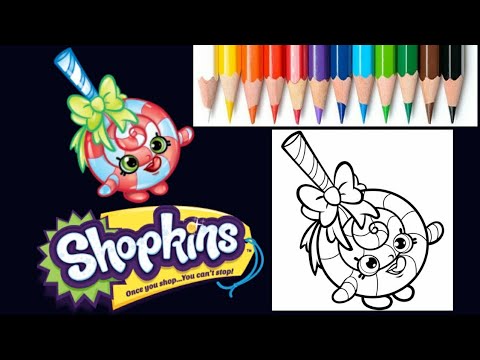 Shopkins Lolli Poppins Coloring Page - Color with Colored Pencils ...