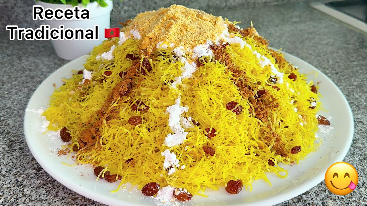 SEFFA CON POLLO RECETA TRADICIONAL DE MARRUECOS 🇲🇦 PASO A PASO FACIL DE ...