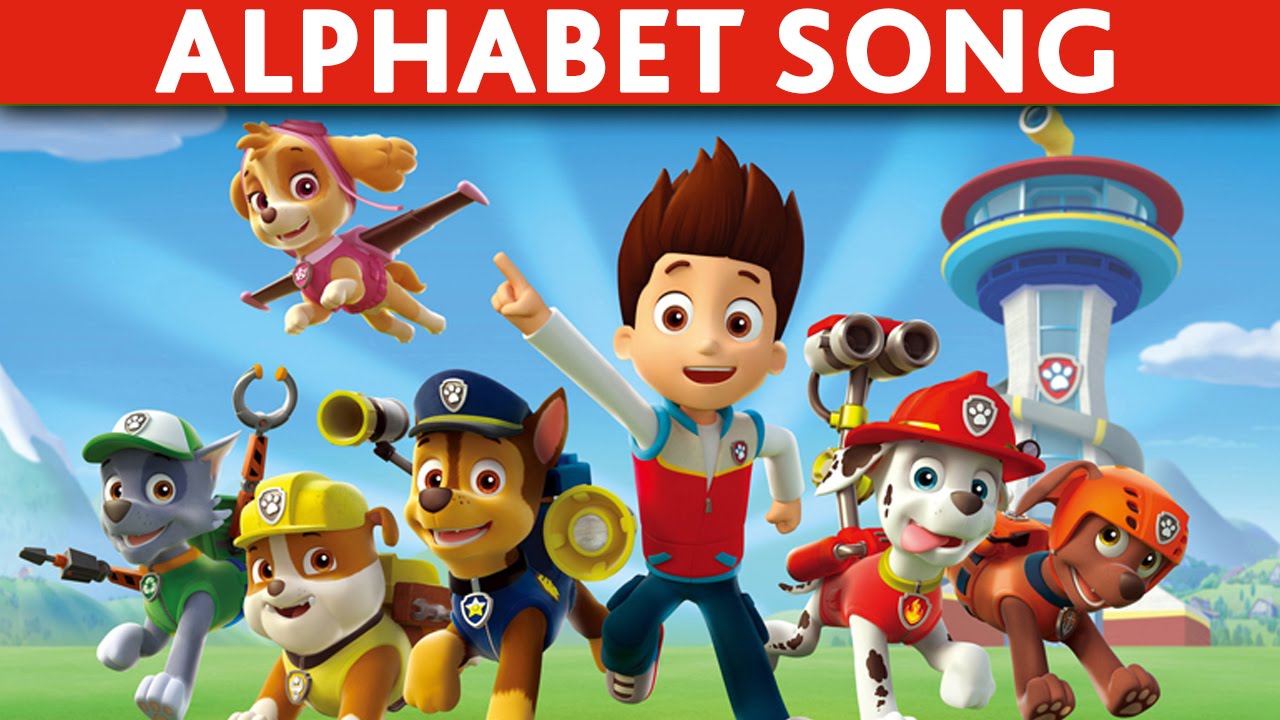 Paw Patrol Cartoon ABC Song Learn the ABCs Alphabet Song - YouTube