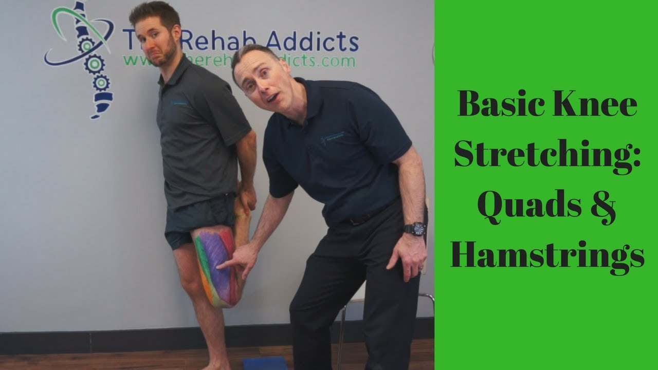 Basic Knee Stretches - YouTube