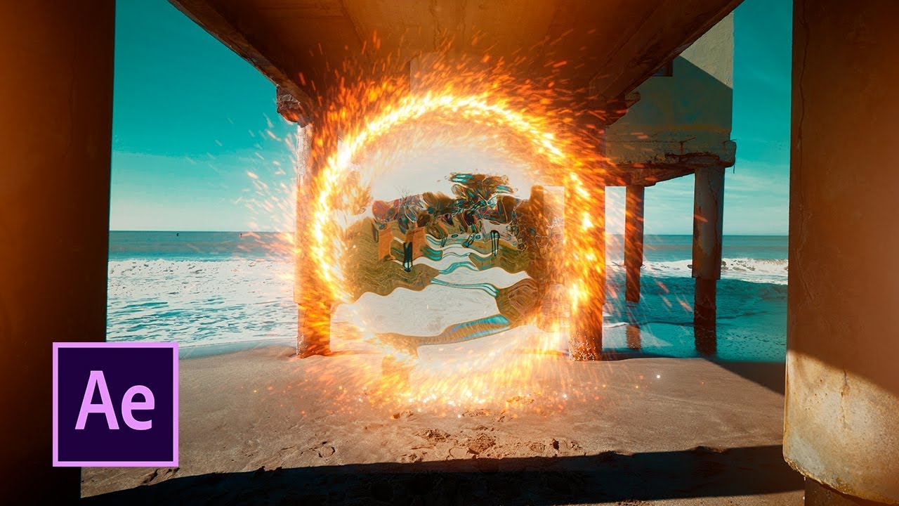 Efecto TRANSICIÓN con PORTAL (Tutorial After effects) - YouTube