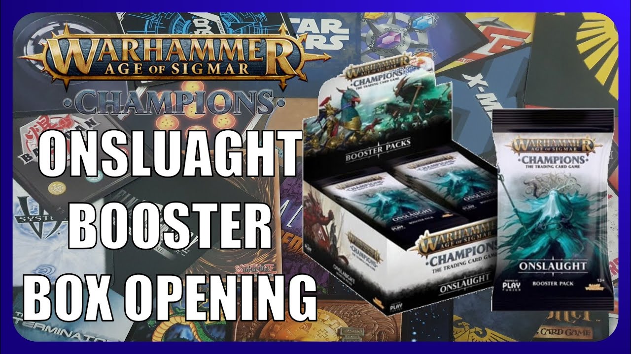 Opening Onslaught Warhammer Age Of Sigmar Champions Booster Box : OOP ...