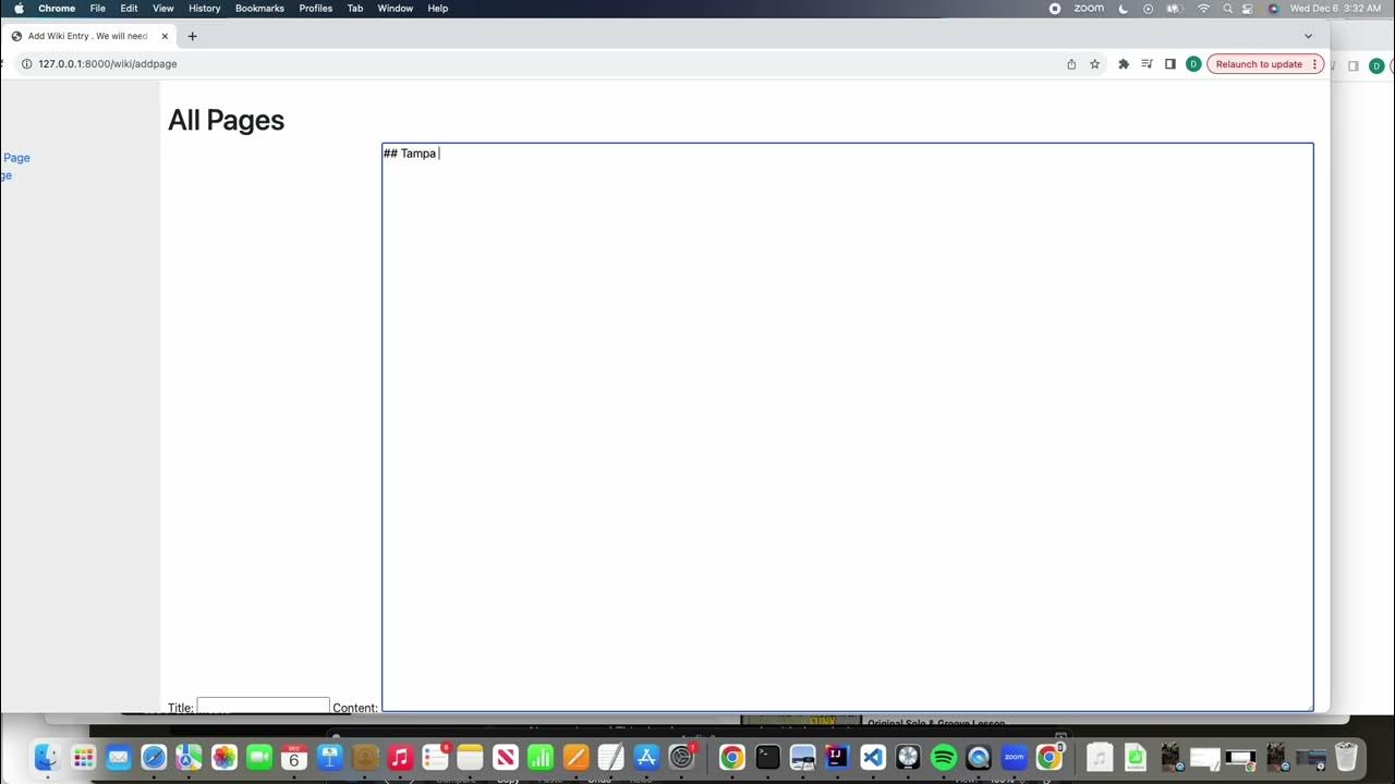 CS50 Web Project 1 - WIKI - YouTube