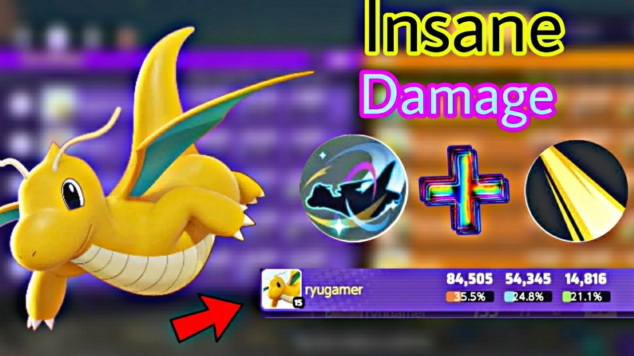 Insane damage of Dragonite🔥 pokemonunite - YouTube