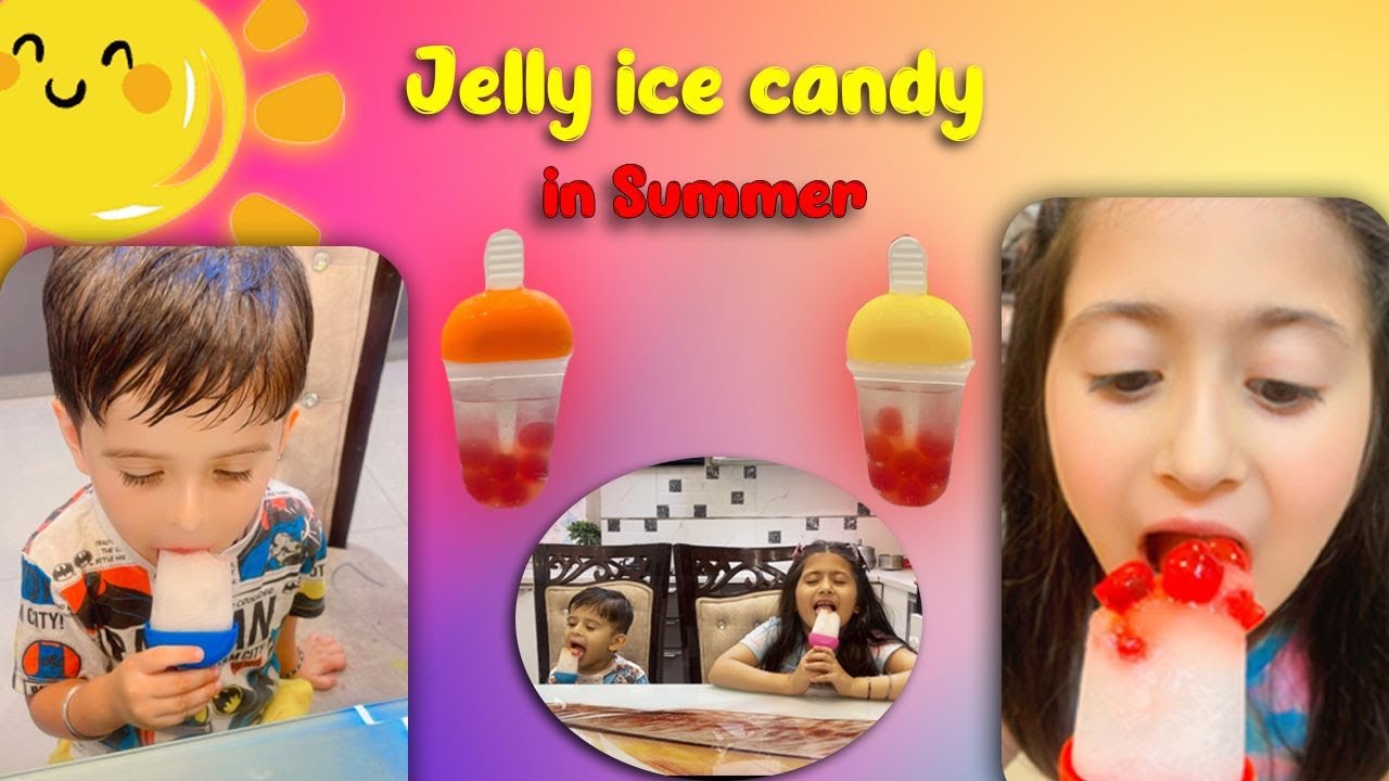 JELLY ICE CANDY | Learn colours shapes | Kids Cooking real food - YouTube
