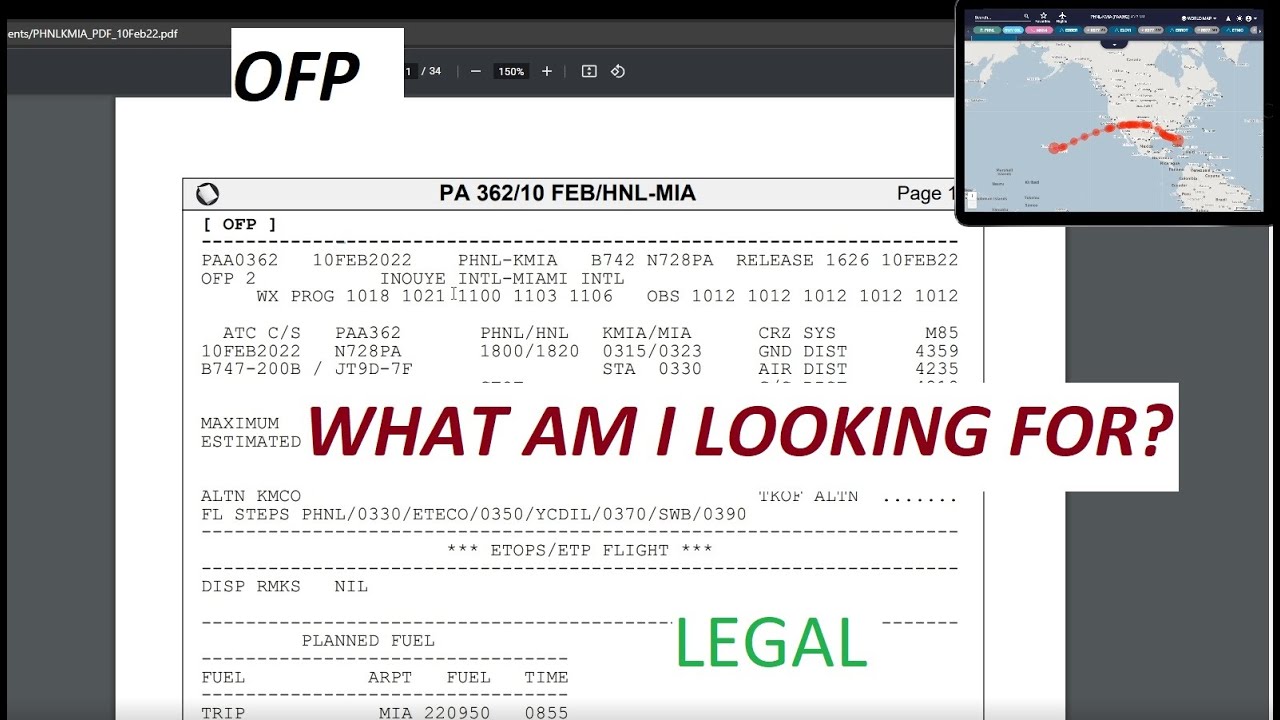 Tutorial: OFP/Dispatch Release: What Am I Looking For? For Flight ...